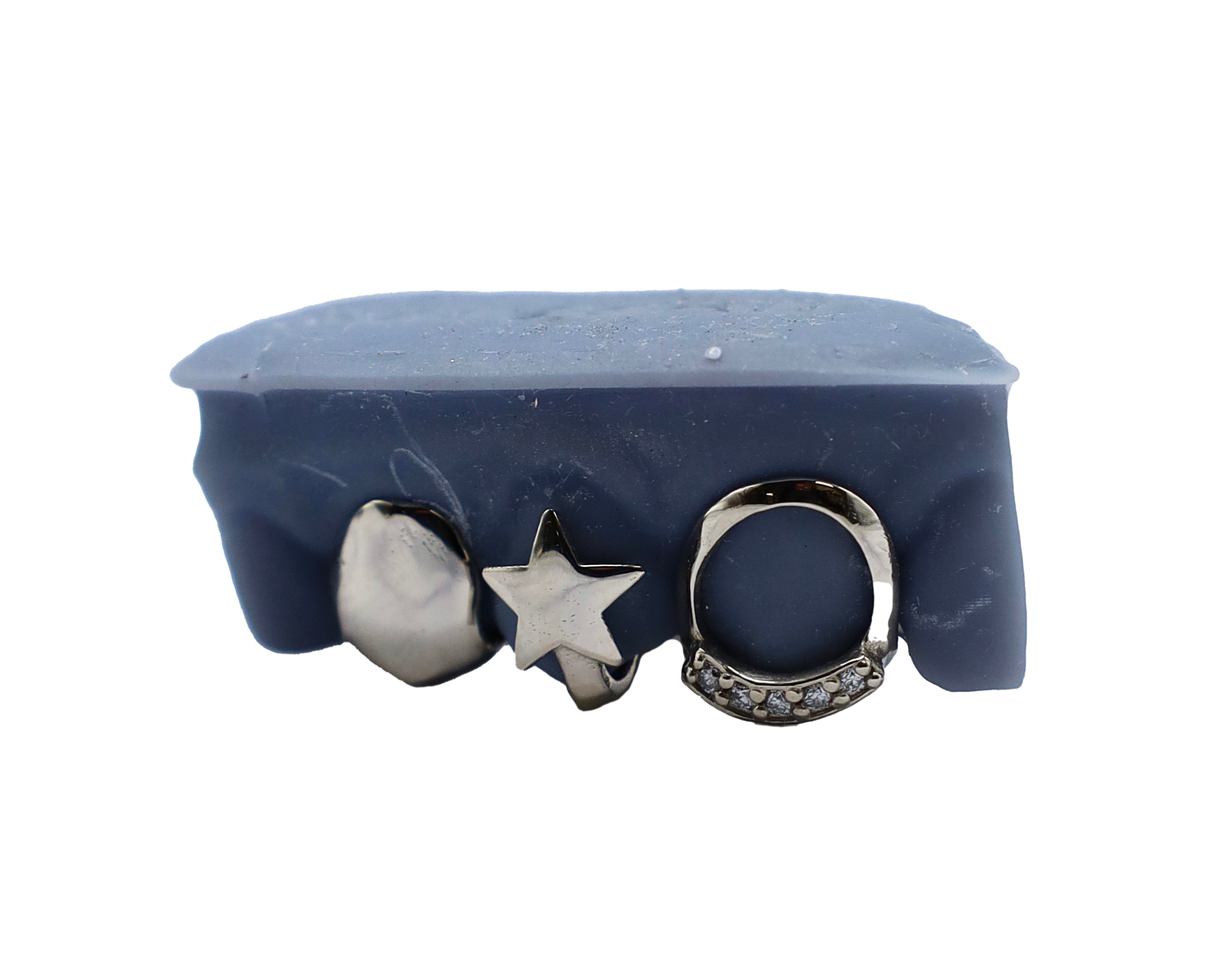 3D Star Grillz w Open Face Tooth - Luxe Grillz