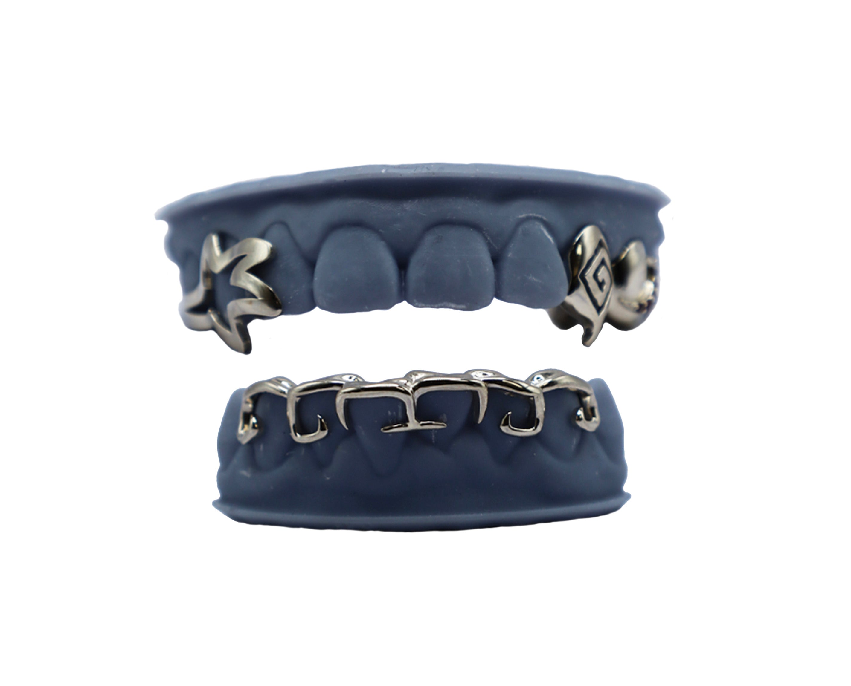 3D Star + Ruby Moon Combo Grillz - Luxe Grillz