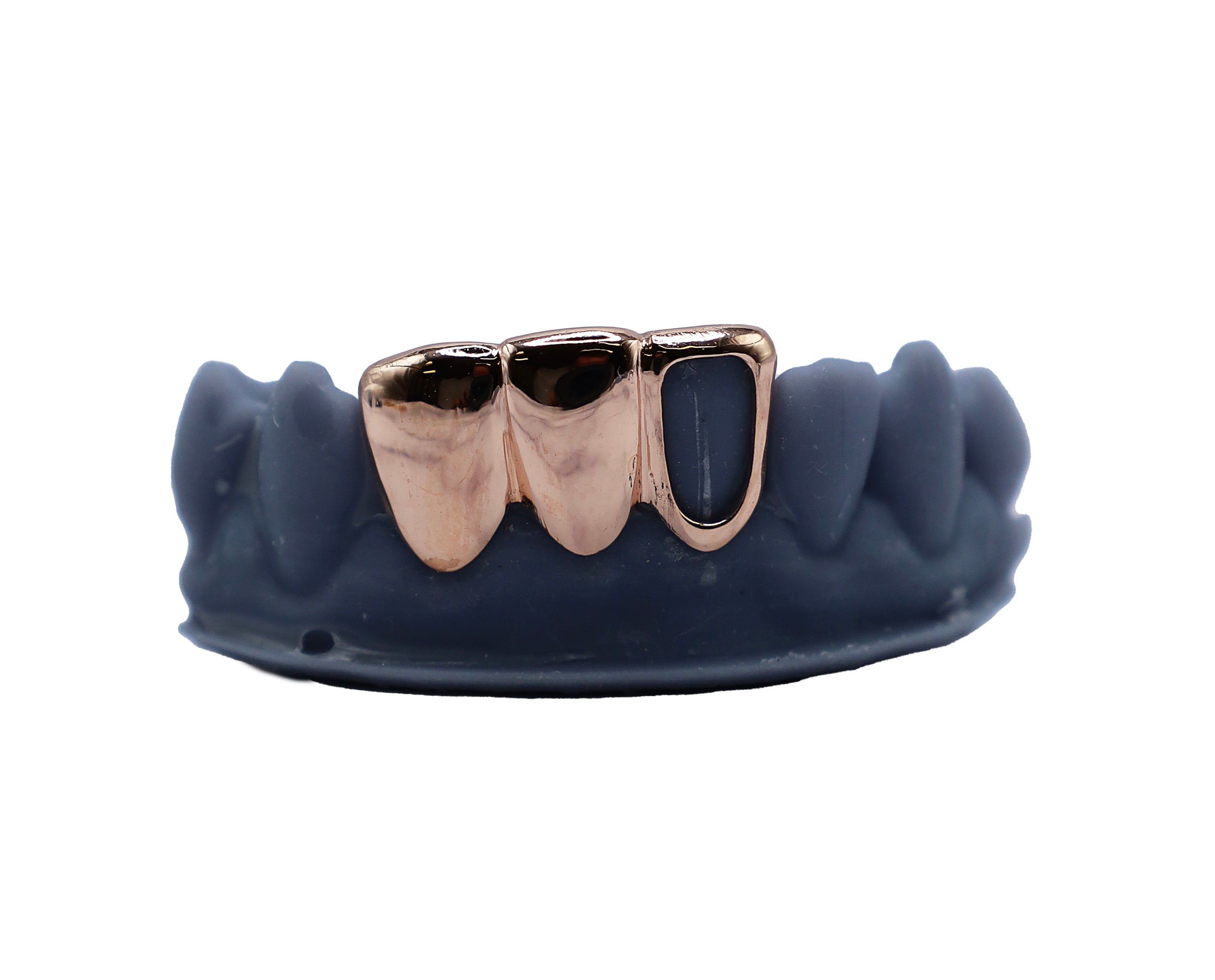 3 Tooth Grillz w Open Face - Luxe Grillz