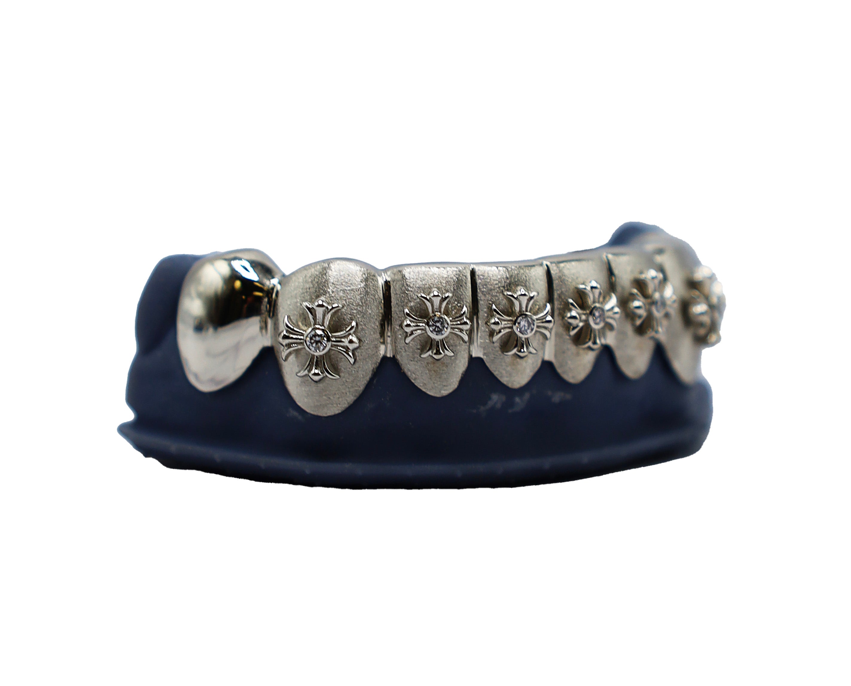 3D Cross Diamond Grillz Set - Luxe Grillz