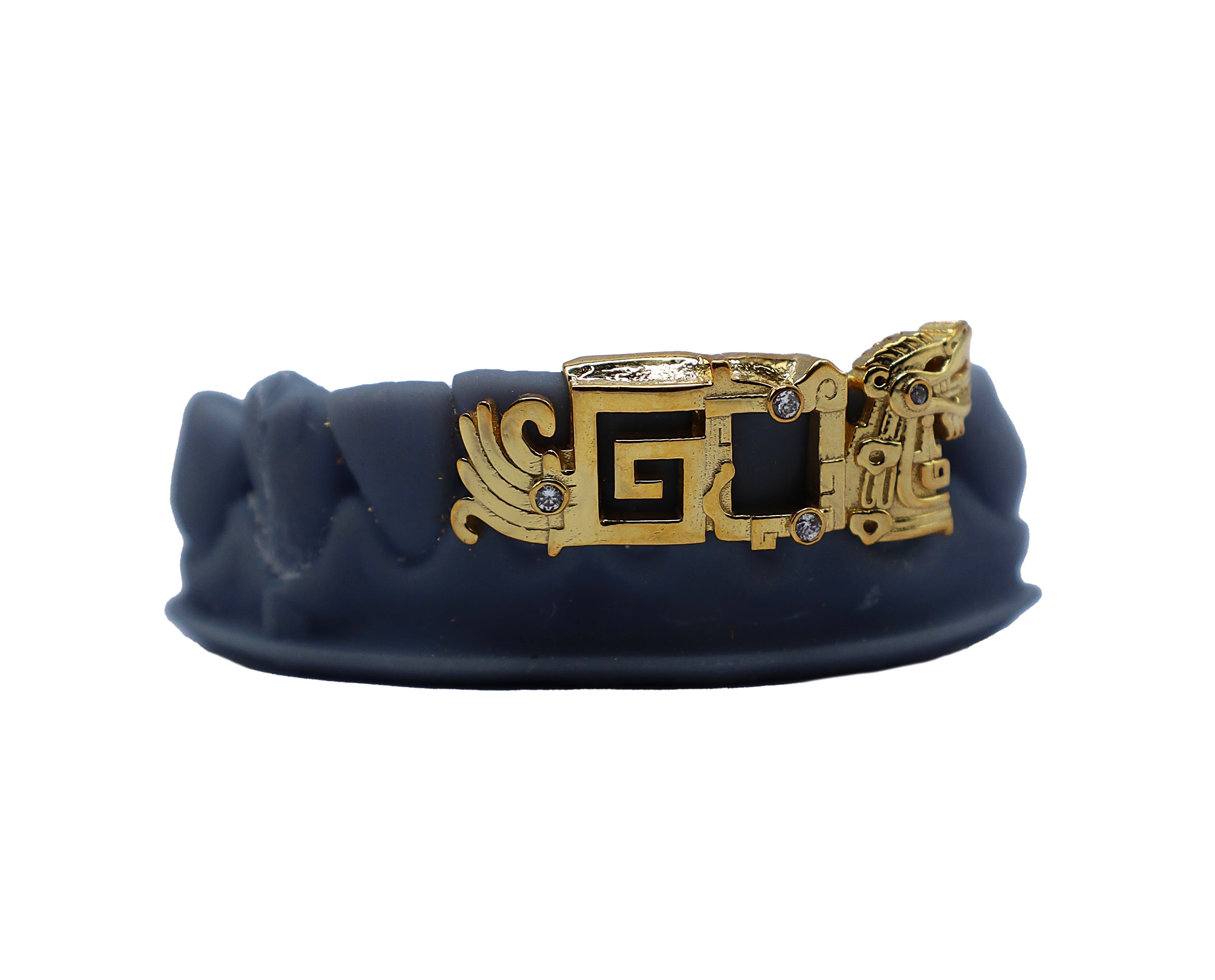 Custom 3D Aztec Dragon Grillz w Diamonds - Luxe Grillz