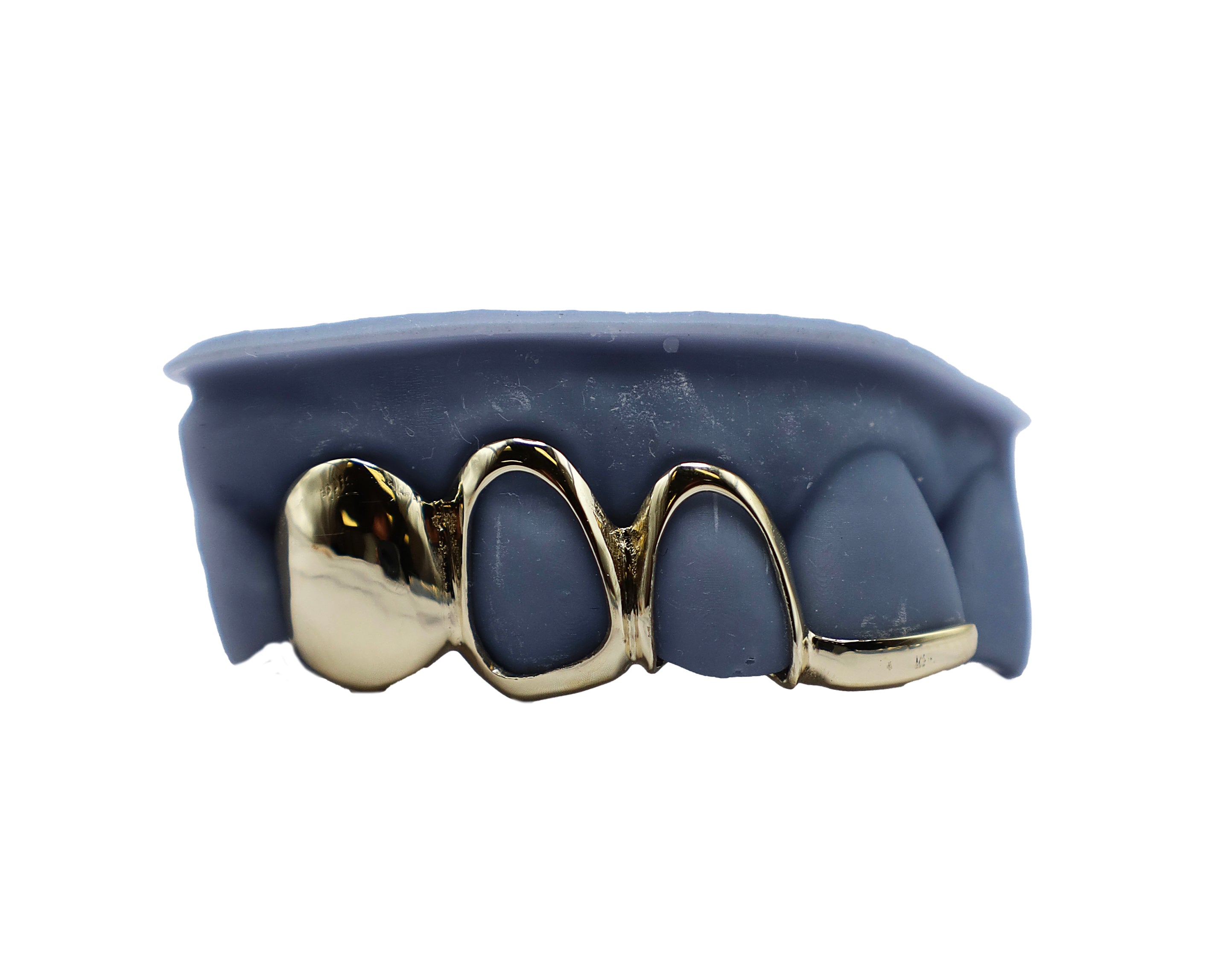 4 Tooth Grillz w Open Faces and Tip - Luxe Grillz