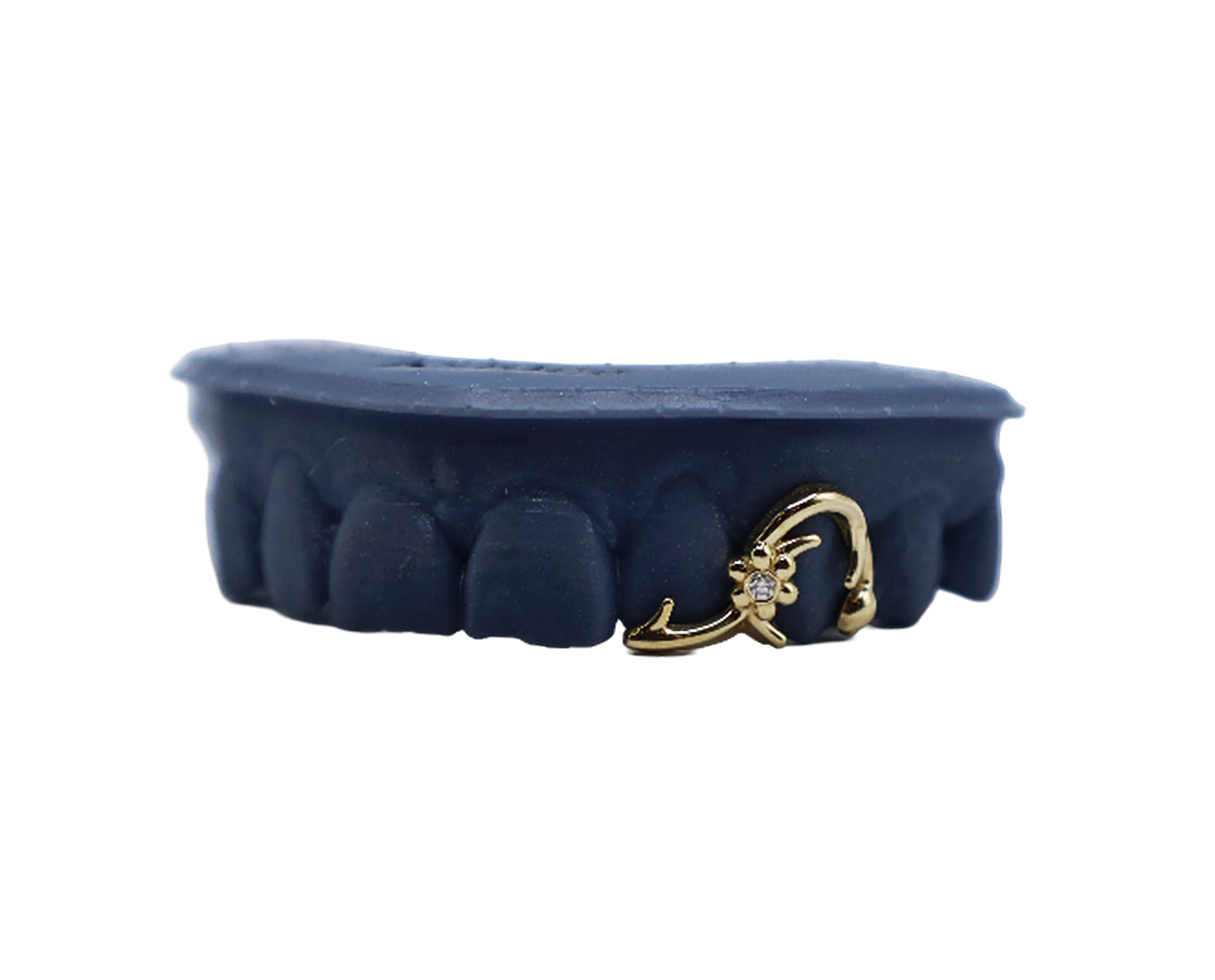 Buy Custom Diamond Flower Two Tooth Grillz | Authentic – Luxe Grillz