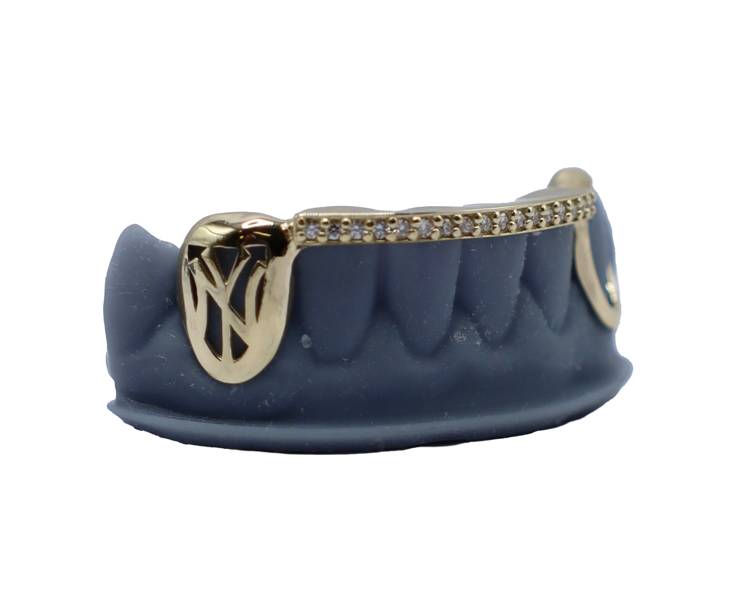 Diamond Bridge Grillz w 3D Logo - Luxe Grillz