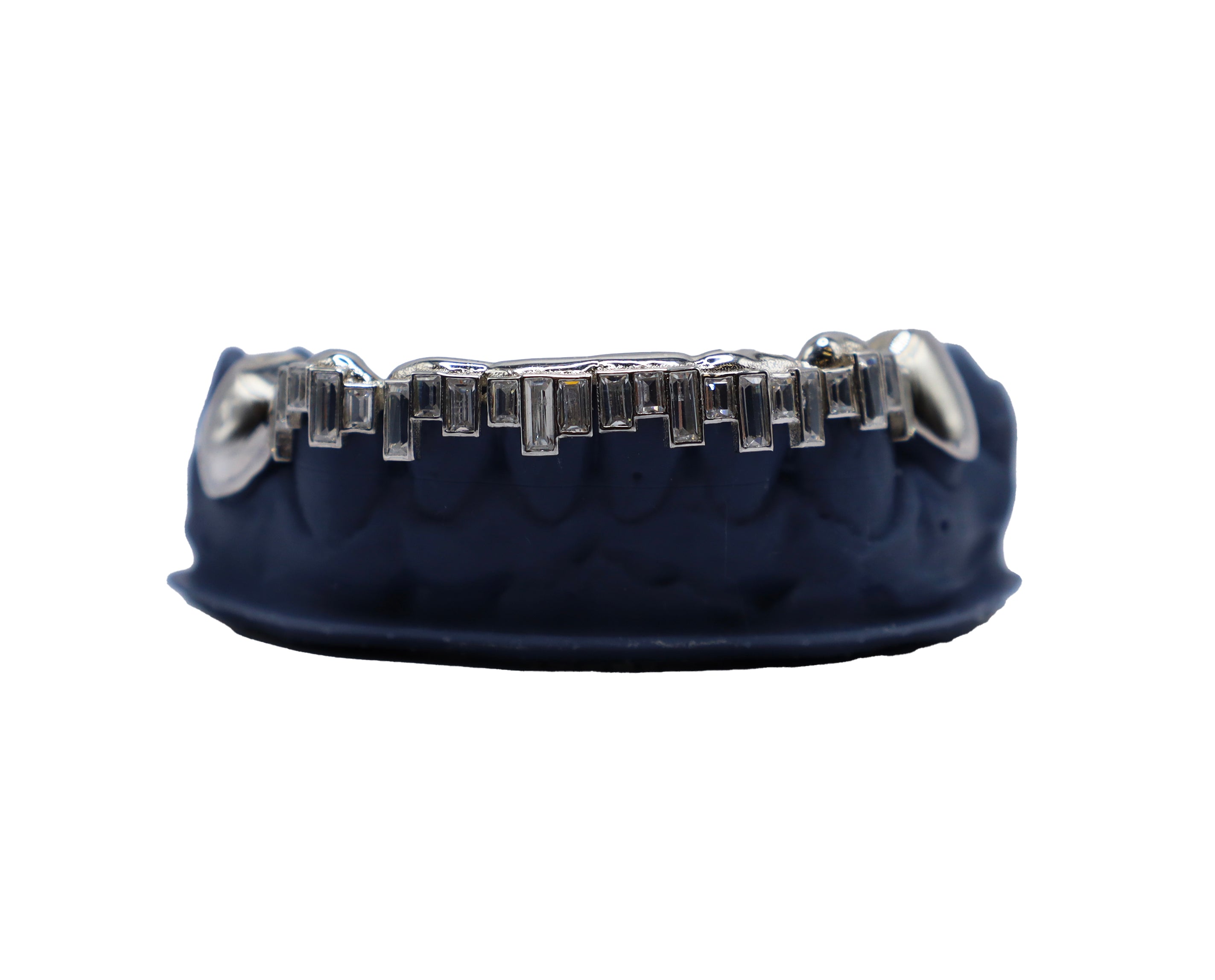 Buy Bottom 6 Baguette Diamond Chandelier Bridge Grillz – Luxe Grillz