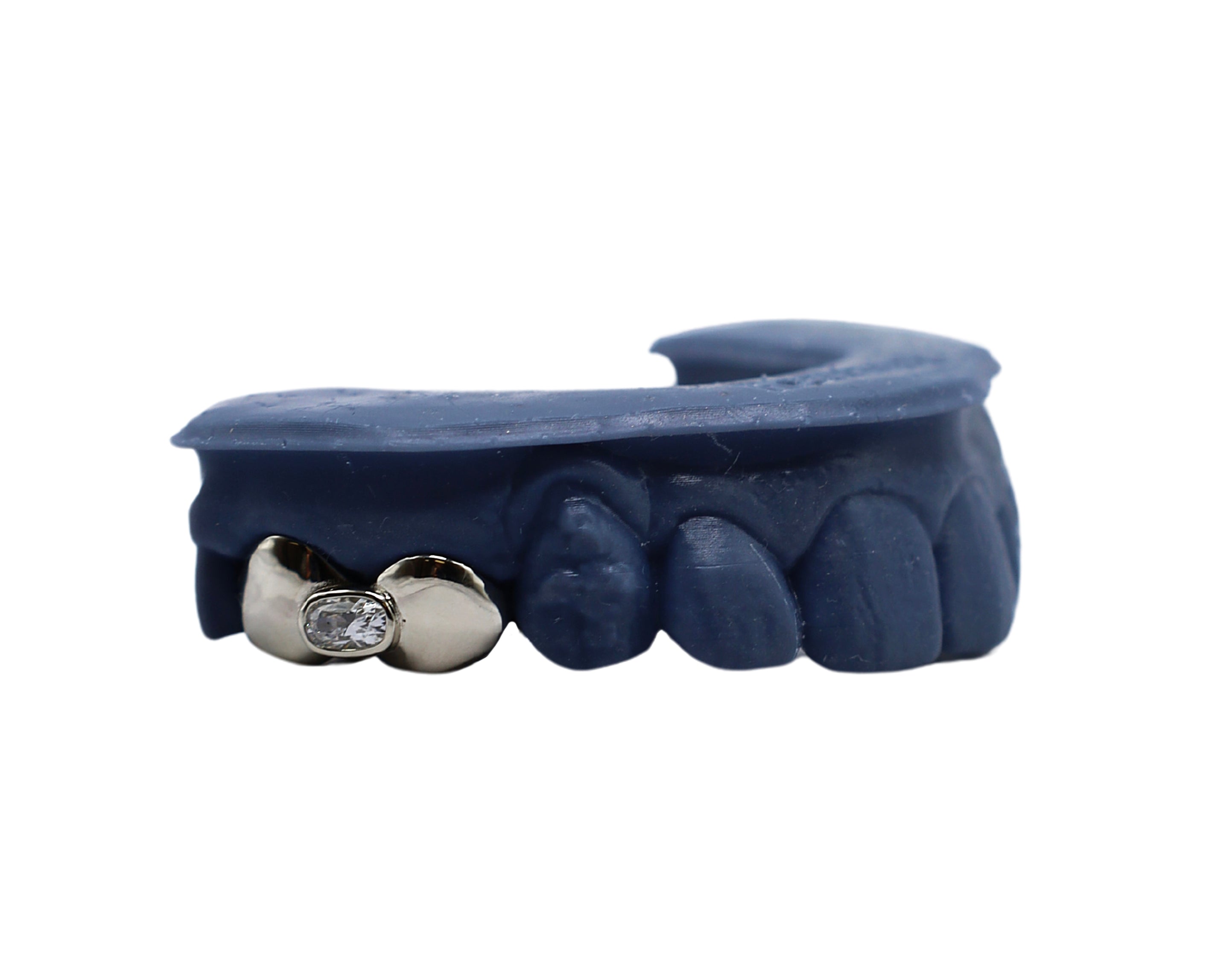 Buy 4 Tooth Premolar Grillz w Oval Diamond | Authentic – Luxe Grillz