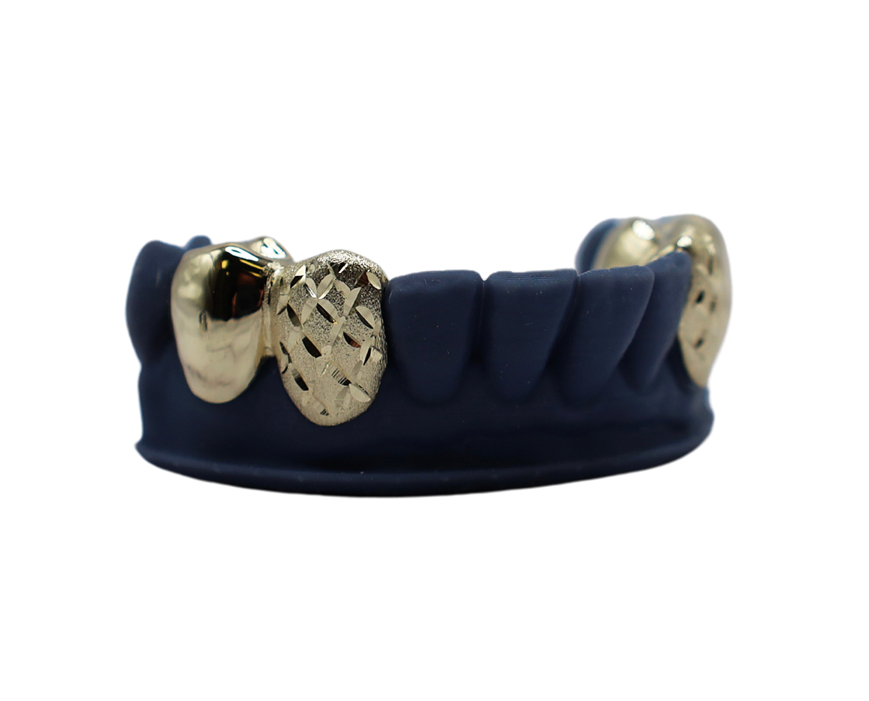4-Tooth Diamond Cut Grillz - Luxe Grillz