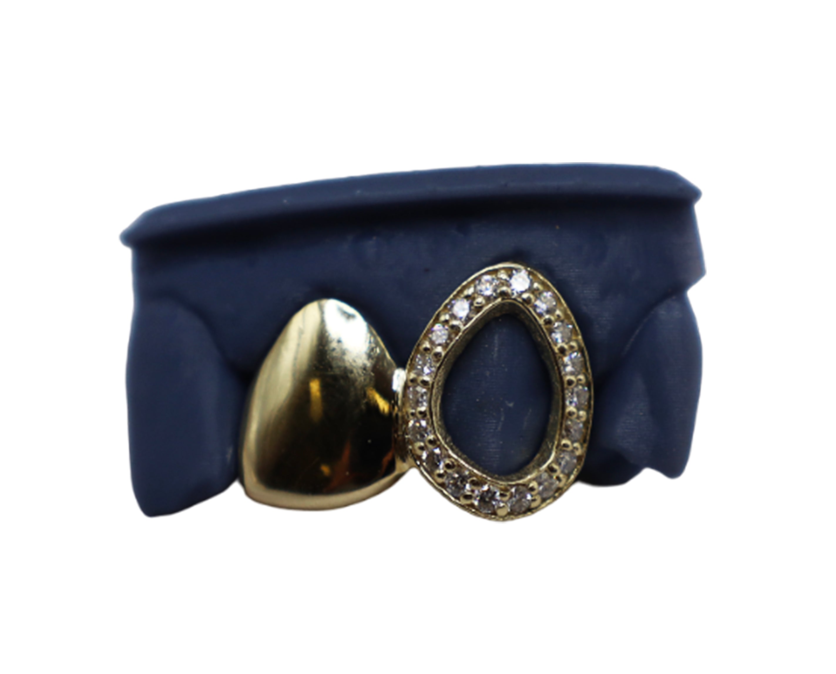 Buy Diamond Open Face Grillz w Solid Tooth – Luxe Grillz