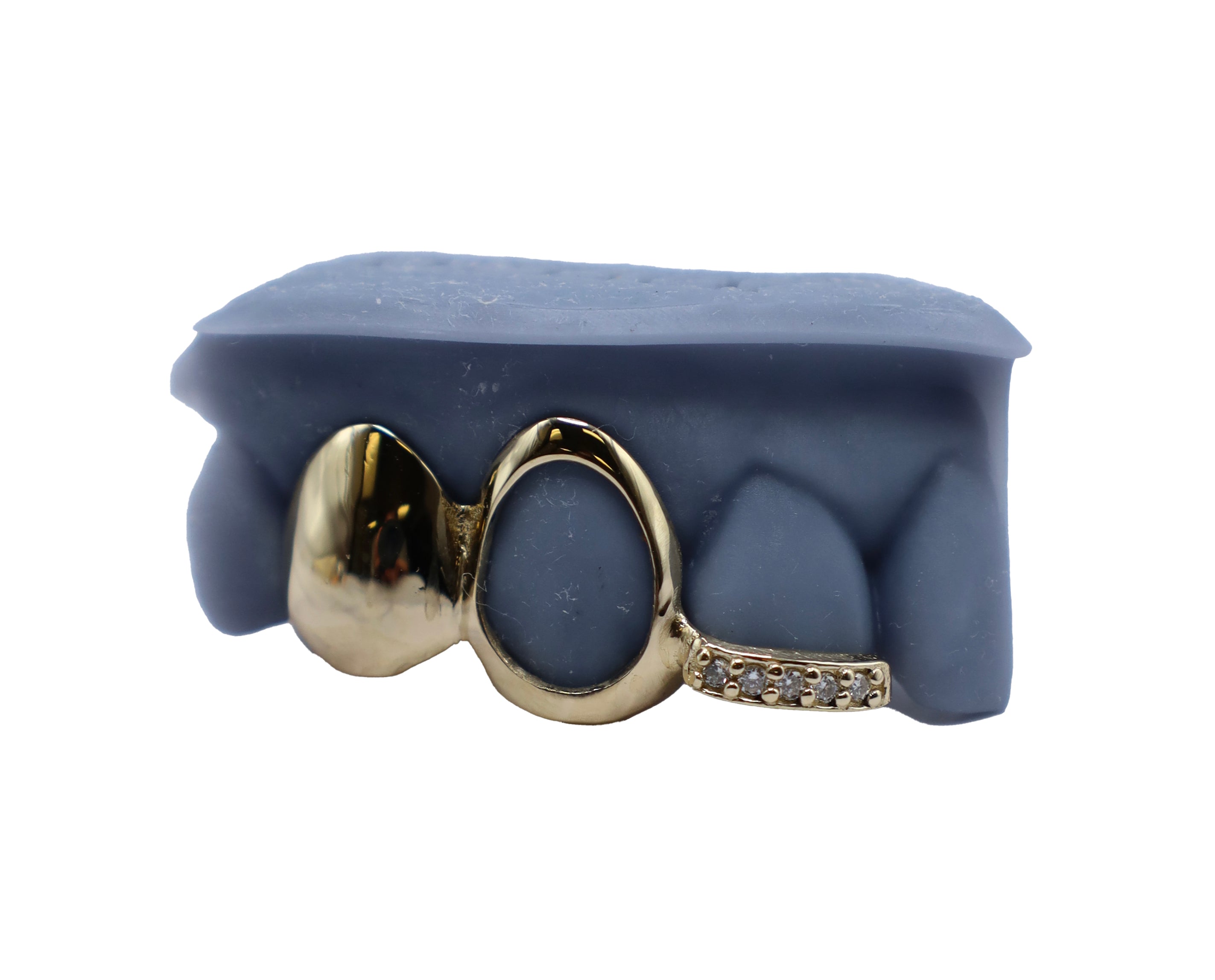 Open Face Grillz W/ Diamond Tip - Luxe Grillz