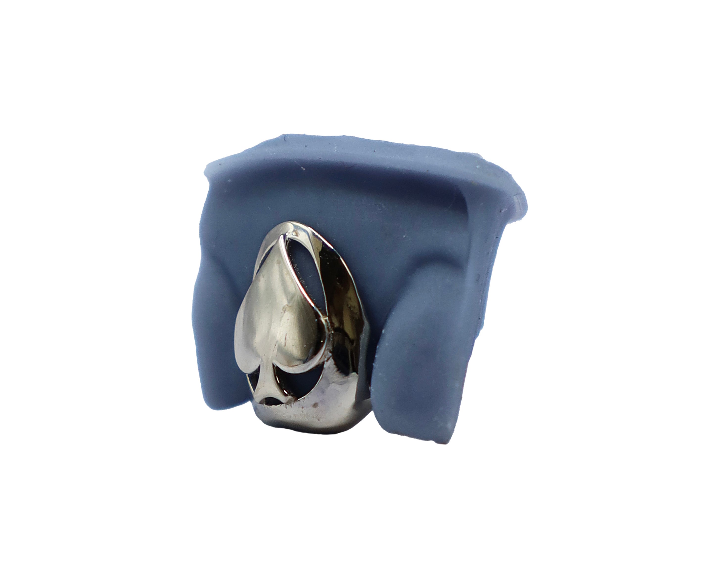 Single Tooth Open Face Grillz w 3D Spade - Luxe Grillz