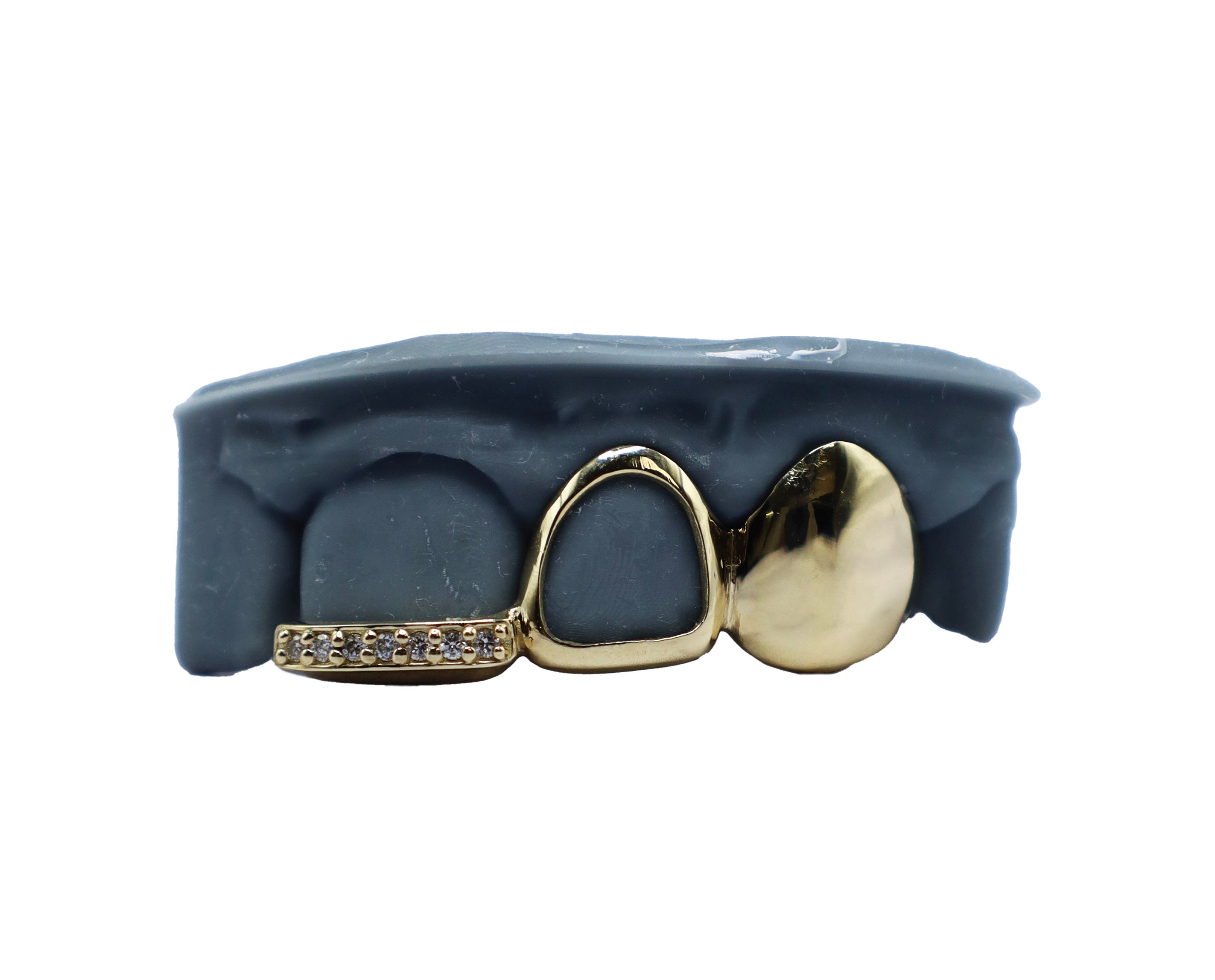 Solid Fang w Open Face and Diamond Tip - Luxe Grillz