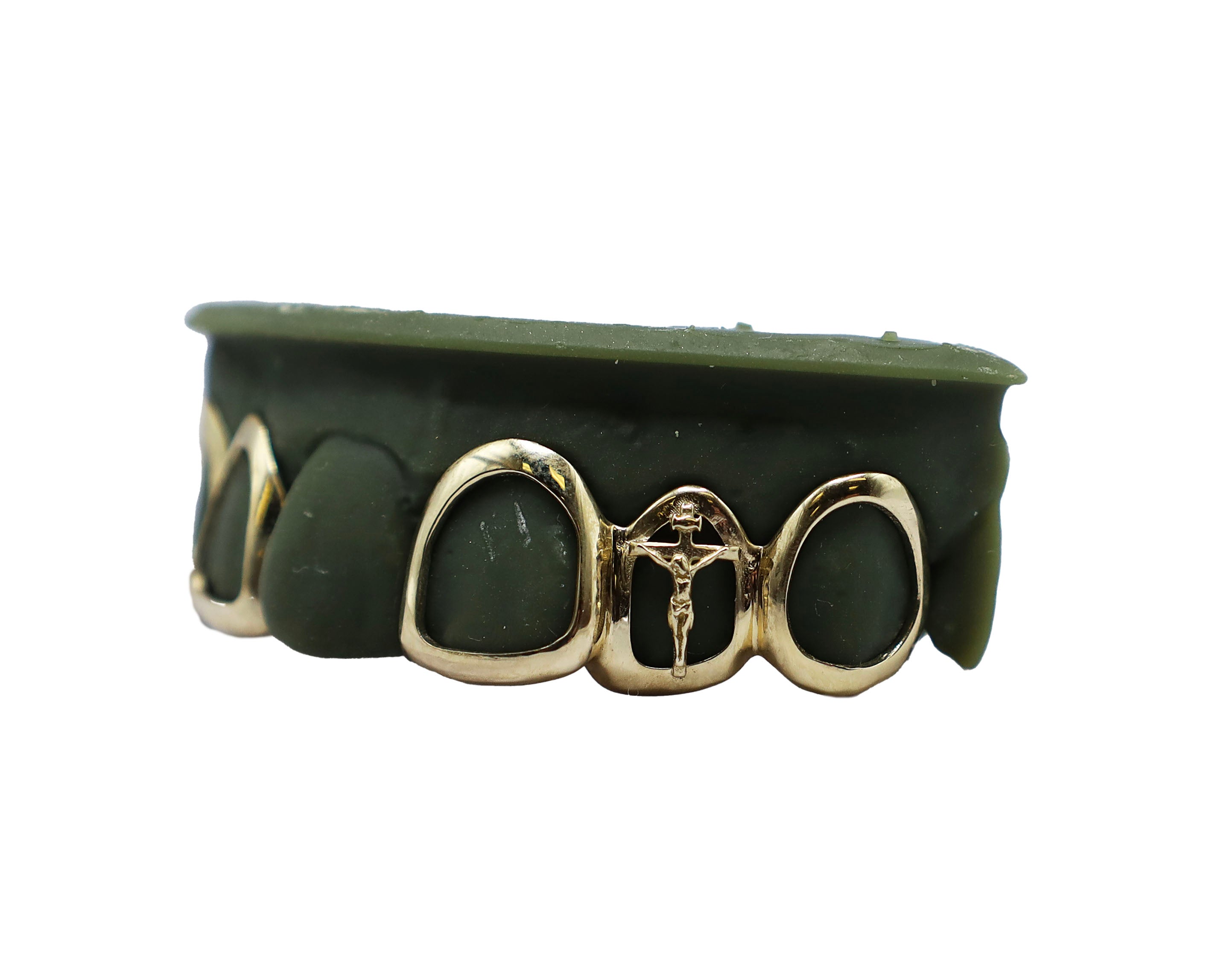 Buy Top 5 Open Face Custom Grillz w 3D Crucifix - Authentic – Luxe Grillz