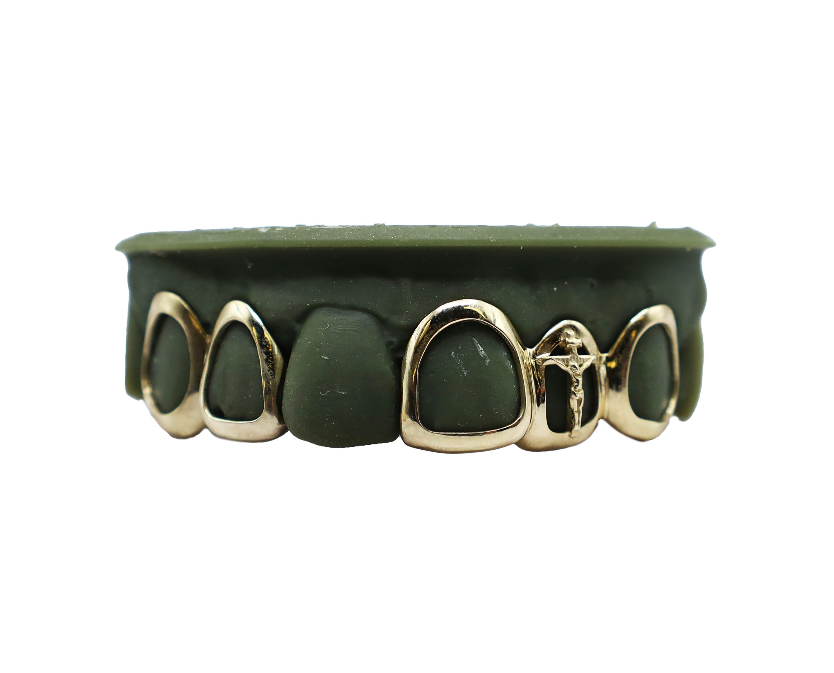 Buy Top 5 Open Face Custom Grillz w 3D Crucifix - Authentic – Luxe Grillz