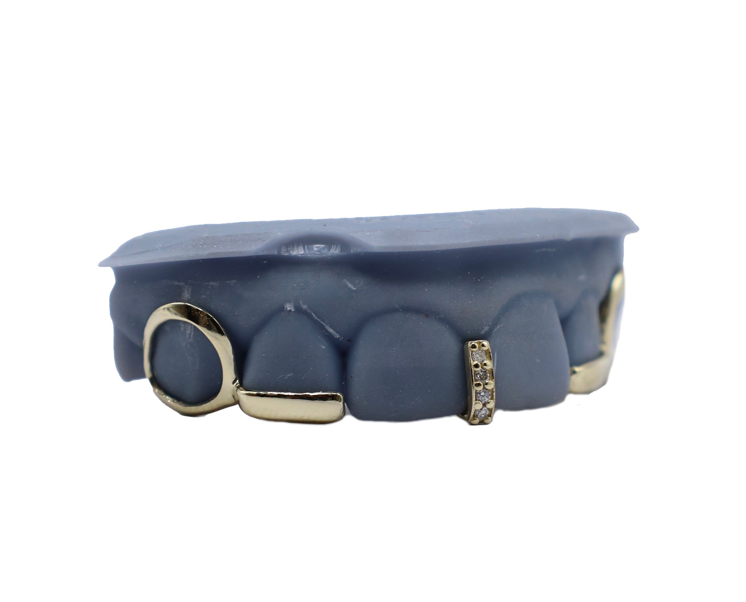 Top 6 Grillz w Diamond Gap - Luxe Grillz