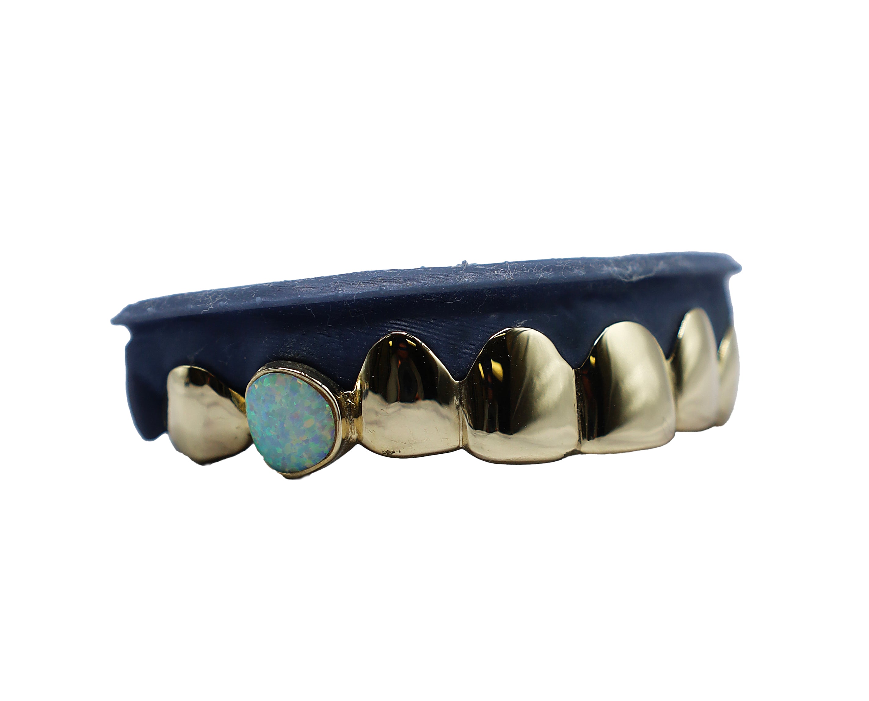 Buy Top 8 Grillz w Single Opal Fang - 100% Authentic – Luxe Grillz