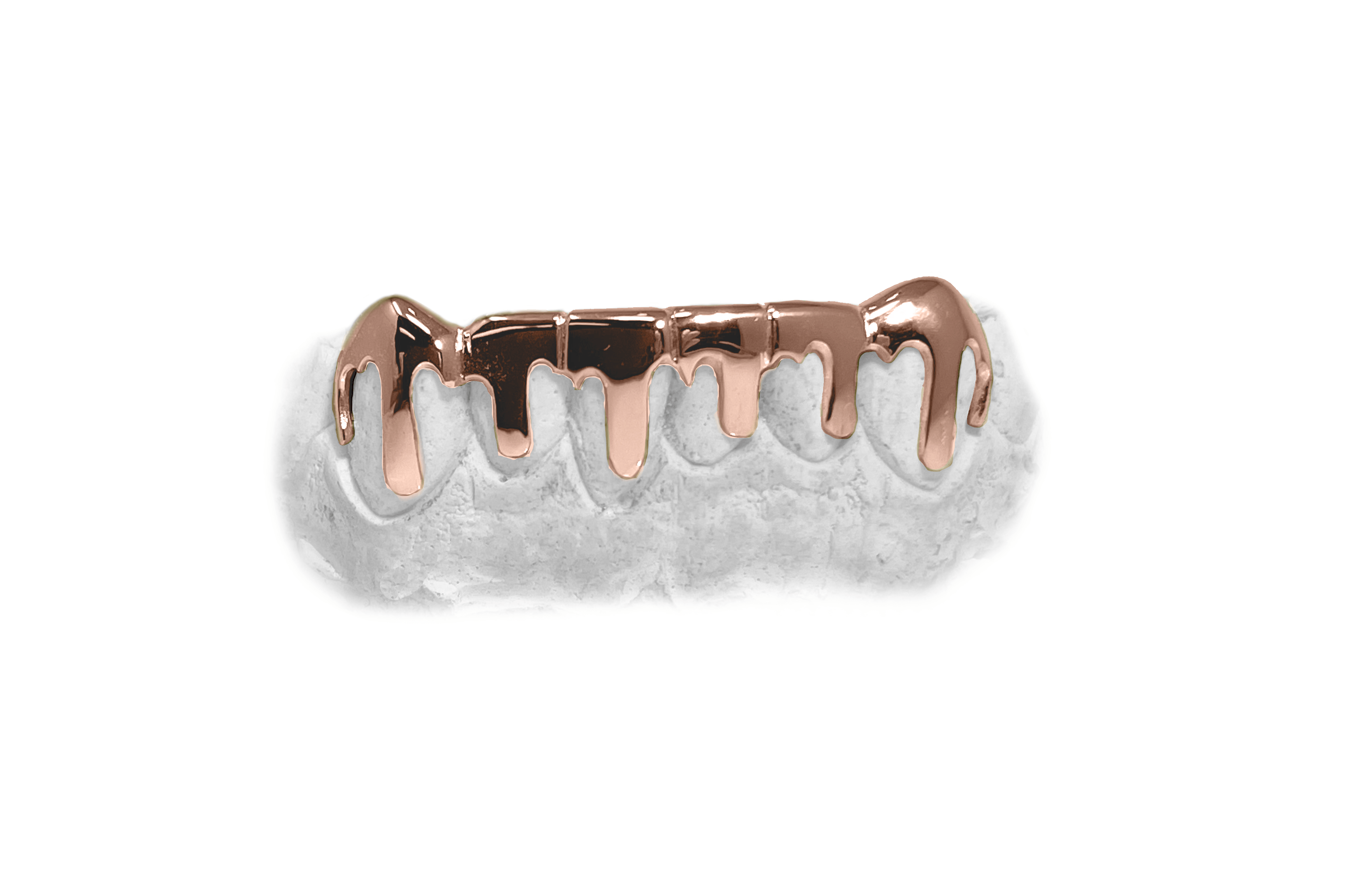 Buy Bottom 6 Grillz Drip Grillz in Rose Gold – Luxe Grillz