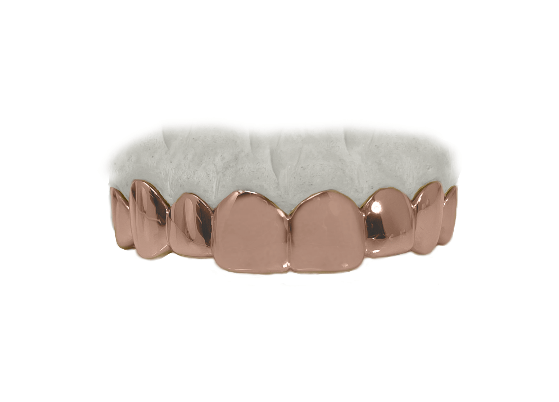 Top 8 Grillz 14K Rose Gold – Luxe Grillz