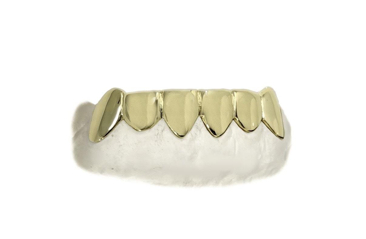 Bottom 6 Yellow Gold Grillz Set – Luxe Grillz